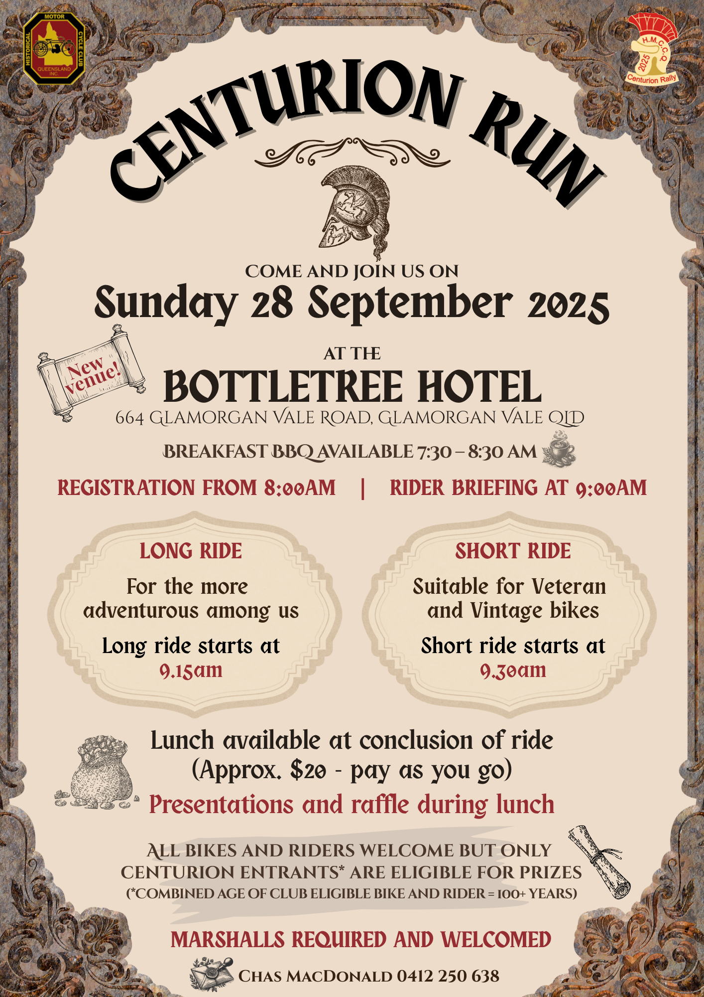 Brisbane's "Centurion Rally" - Events - Historical Motor Cycle Club of ...