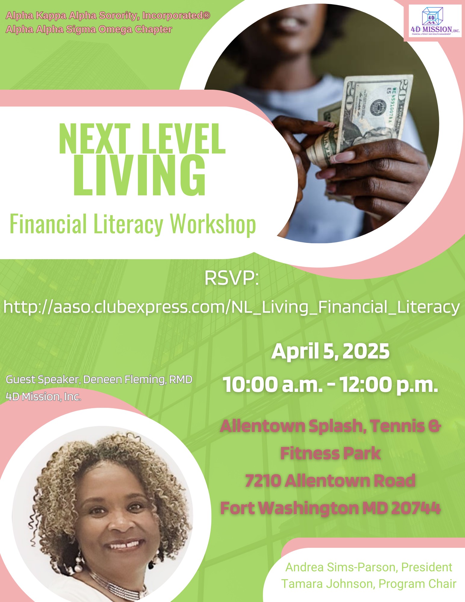 Next Level Living Financial Literacy Workshop - Events - Alpha Kappa ...