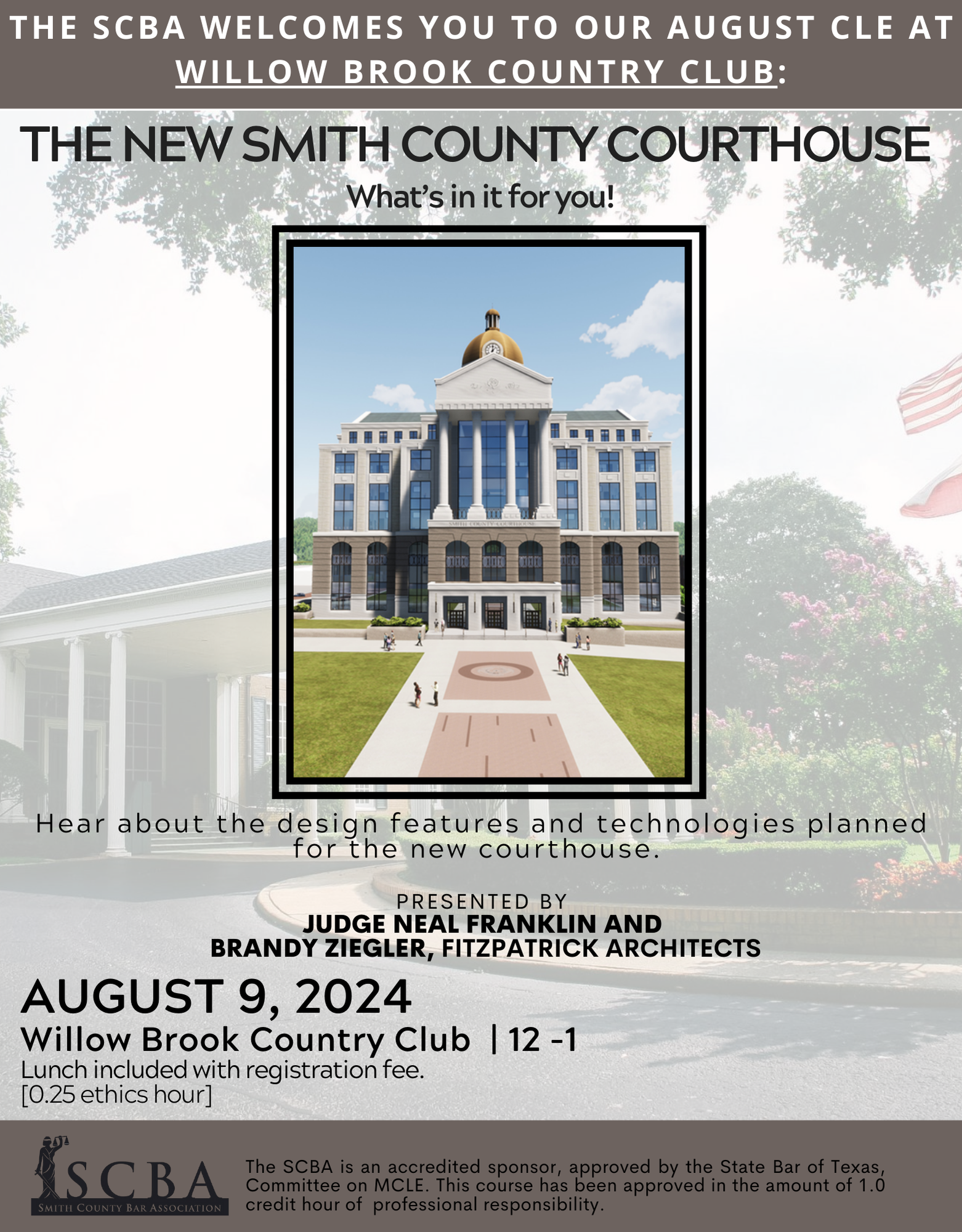 August 2024 CLE (In-Person) - Events - Smith County Bar