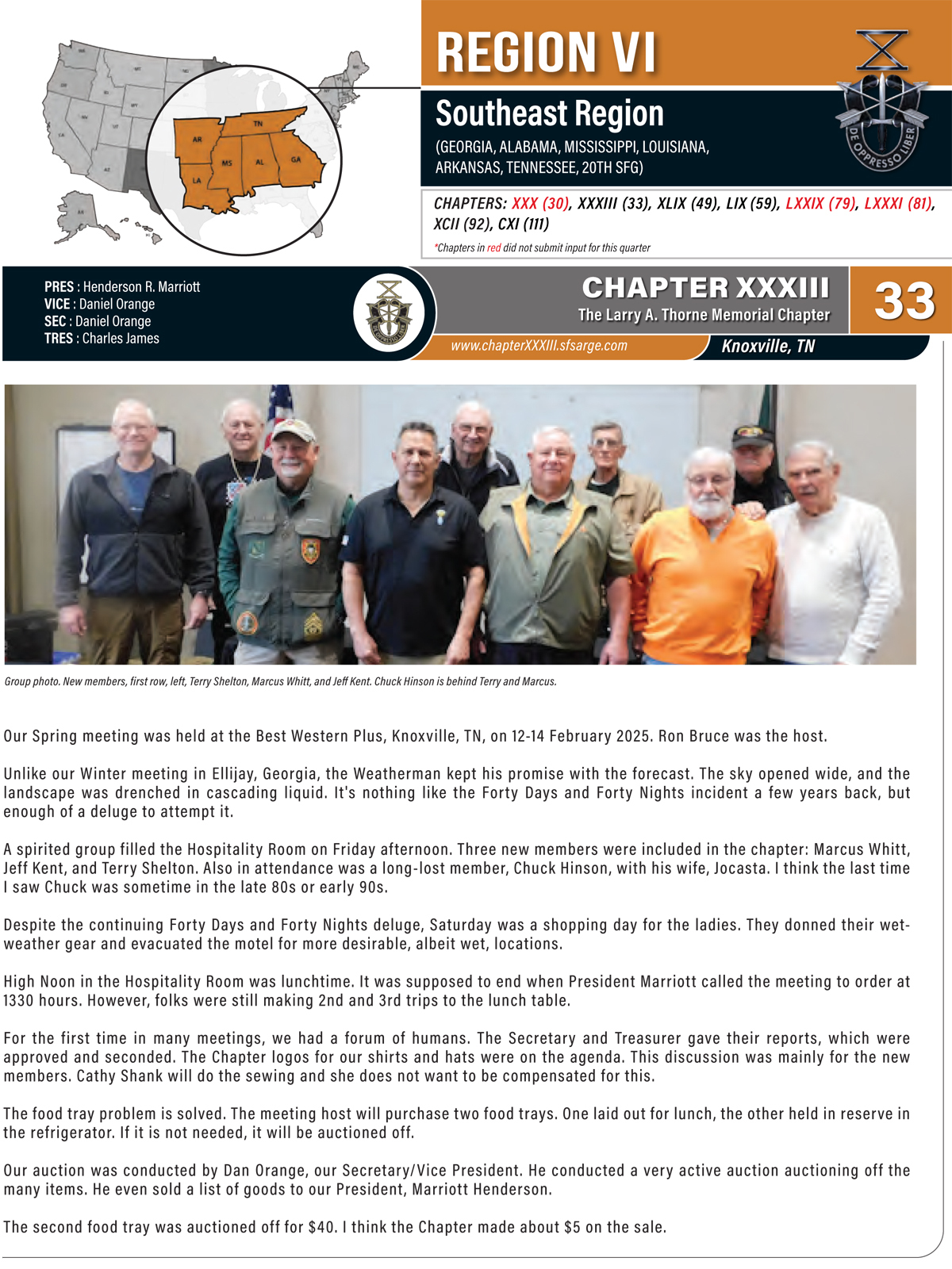 SFA Chapters - Special Forces Association