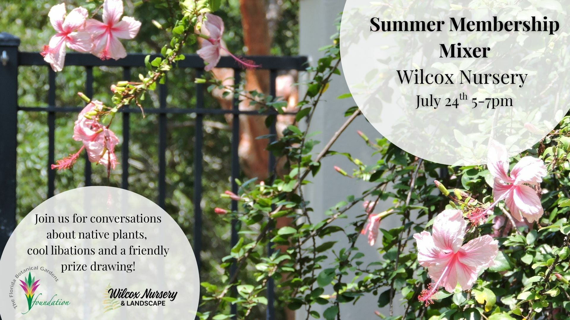Summer Membership Mixer - Event Calendar - Florida Botanical Gardens ...