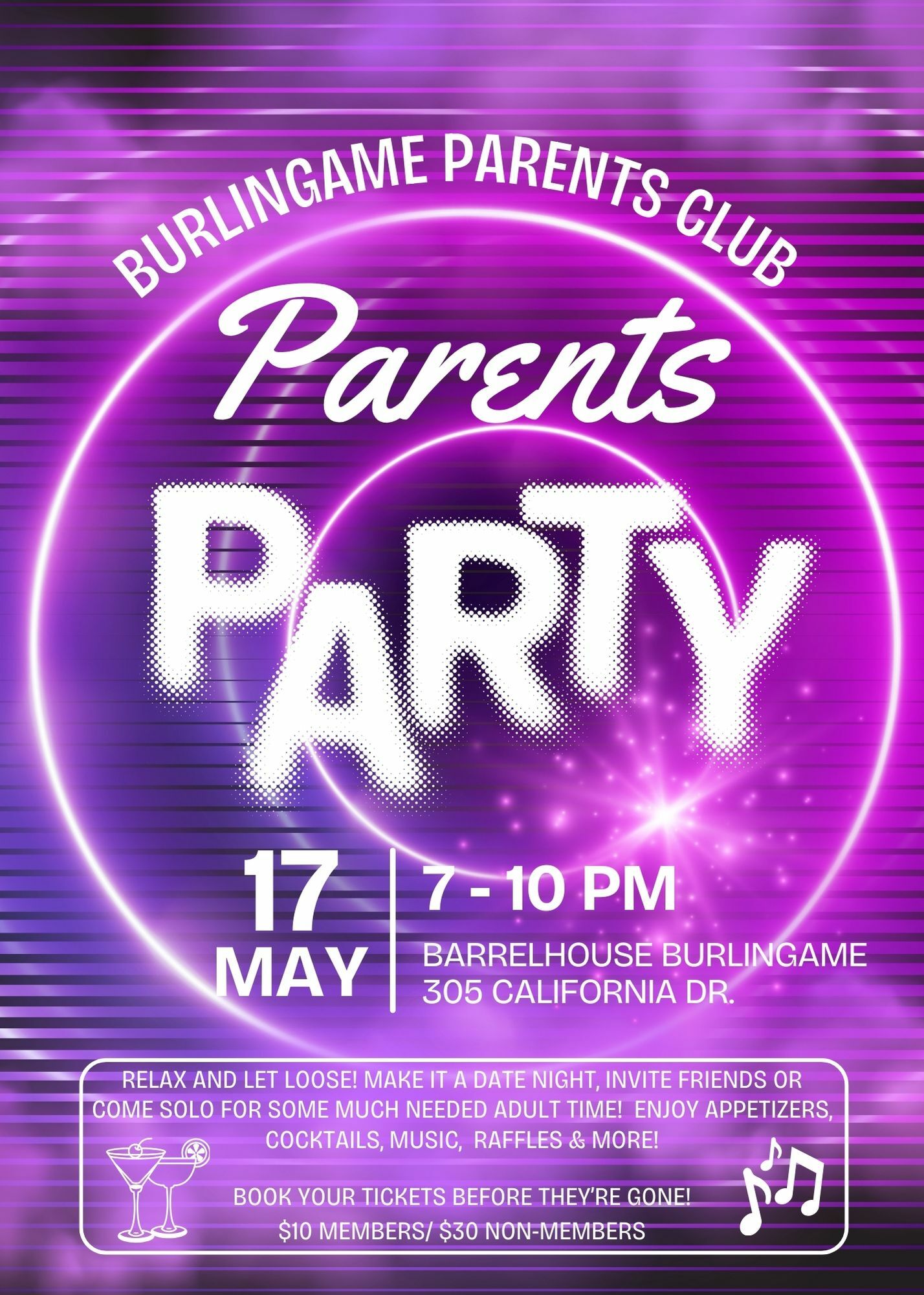 BPC Parents Party! - Events - Burlingame Parents' Club