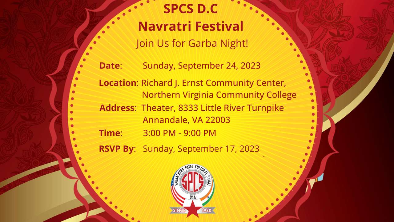 SPCS DC Navratri 2023 - Events - SPCS USA