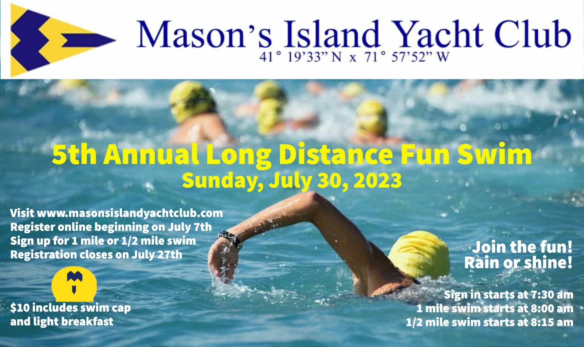 5th Annual Mason’s Island Long Distance Fun Swim - Events - Masons ...