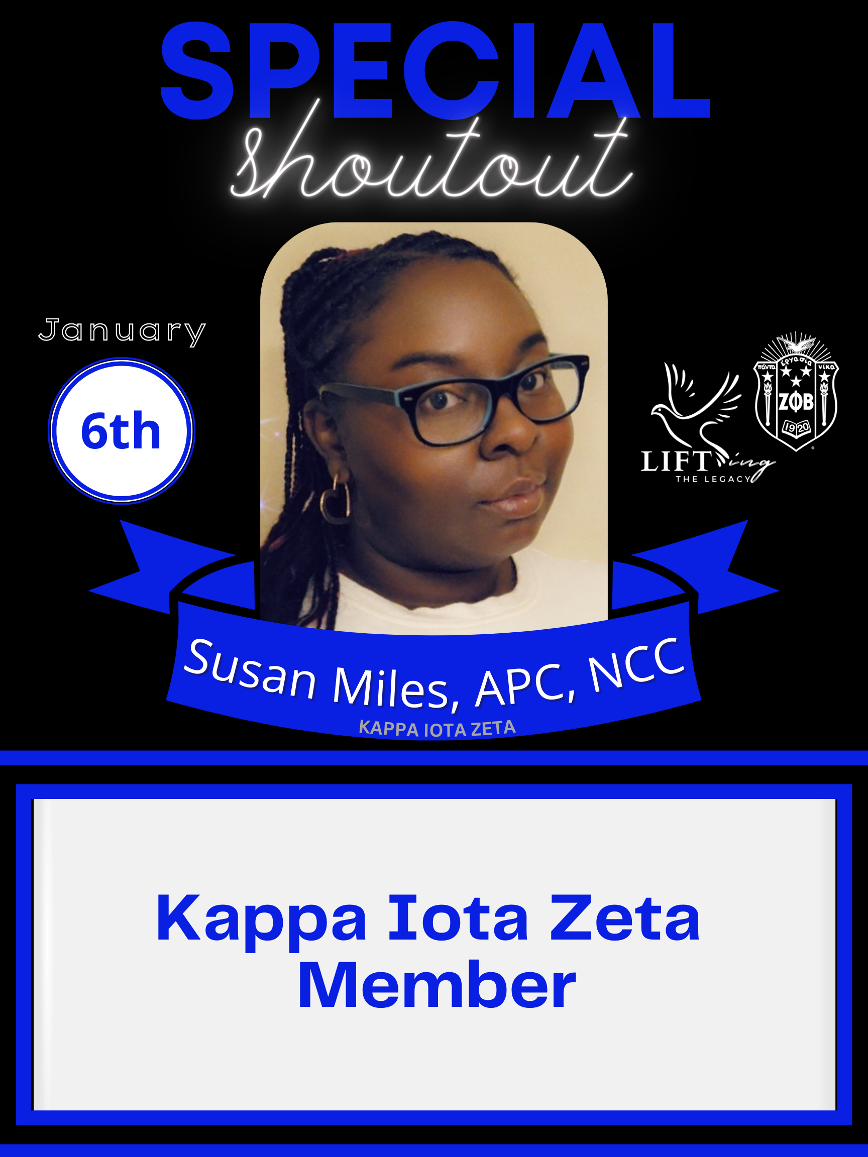 Happy Birthday, Susan Miles, APC, NCC - Events - Zeta Phi Beta Sorority ...