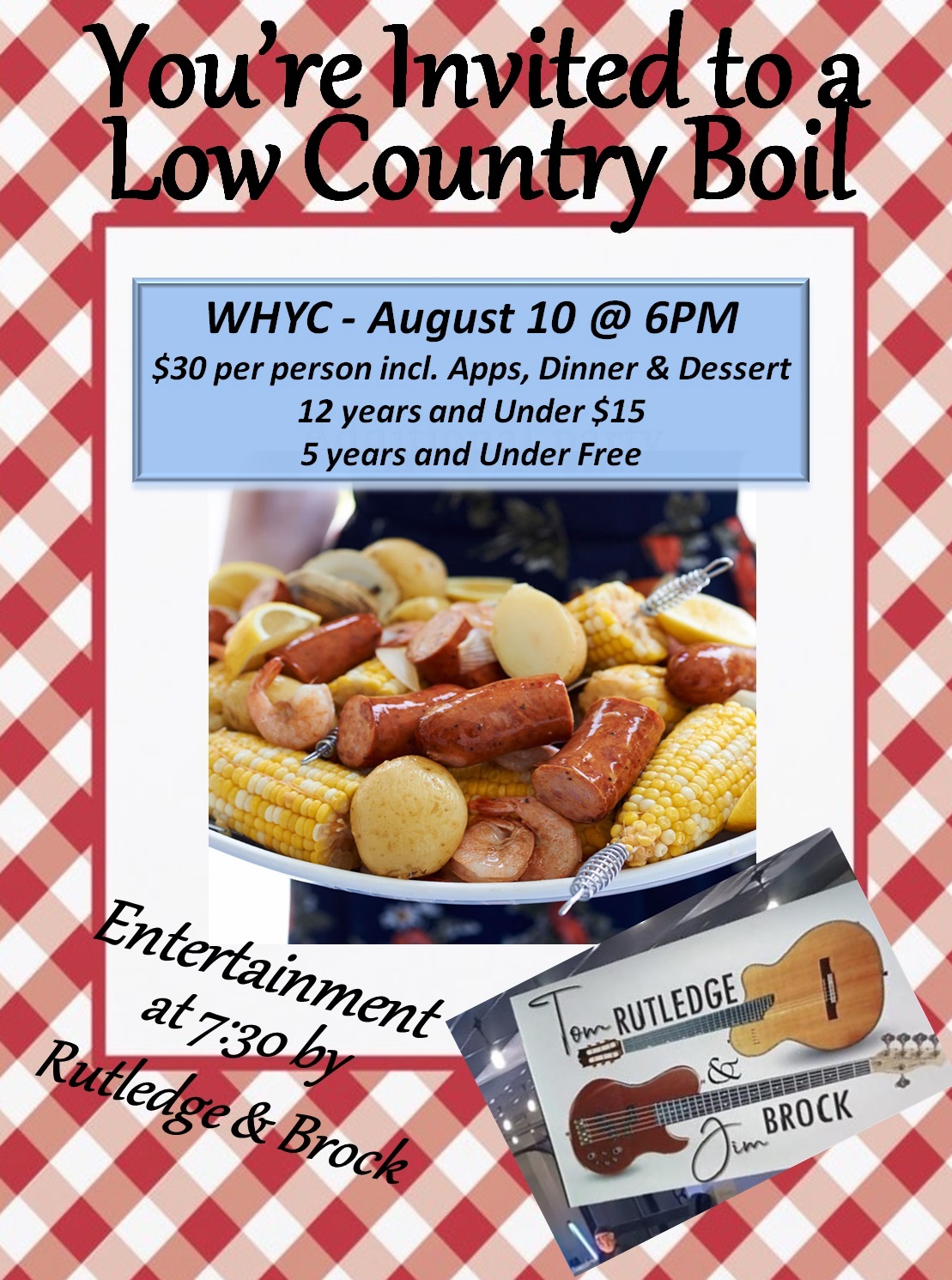 WHYC Party - Low Country Boil - Events - Winthrop Harbor Yacht Club