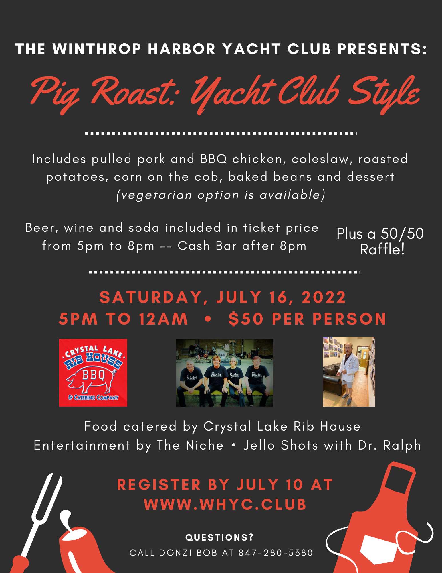 WHYC Party - Donzi's BBQ - Events - Winthrop Harbor Yacht Club