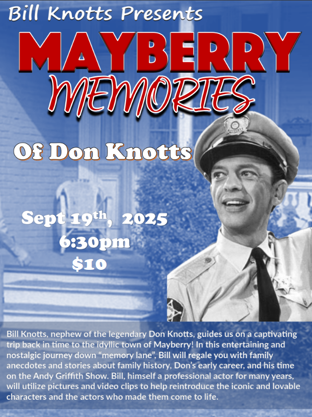 Mayberry Memories of Don Knotts - Events - Carolina Gardens by Del Webb