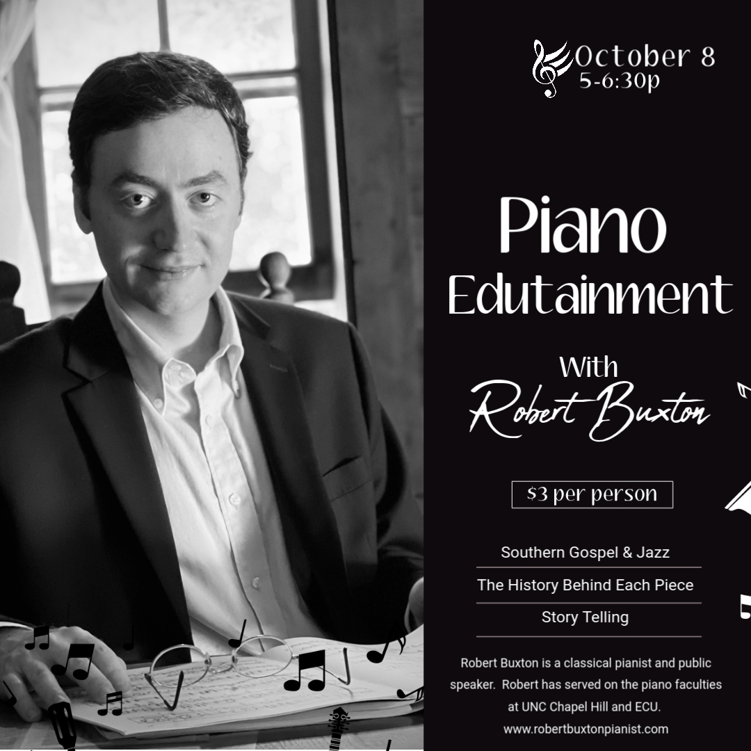 Piano Edutainment with Robert Buxton - Events - Carolina Gardens by Del ...