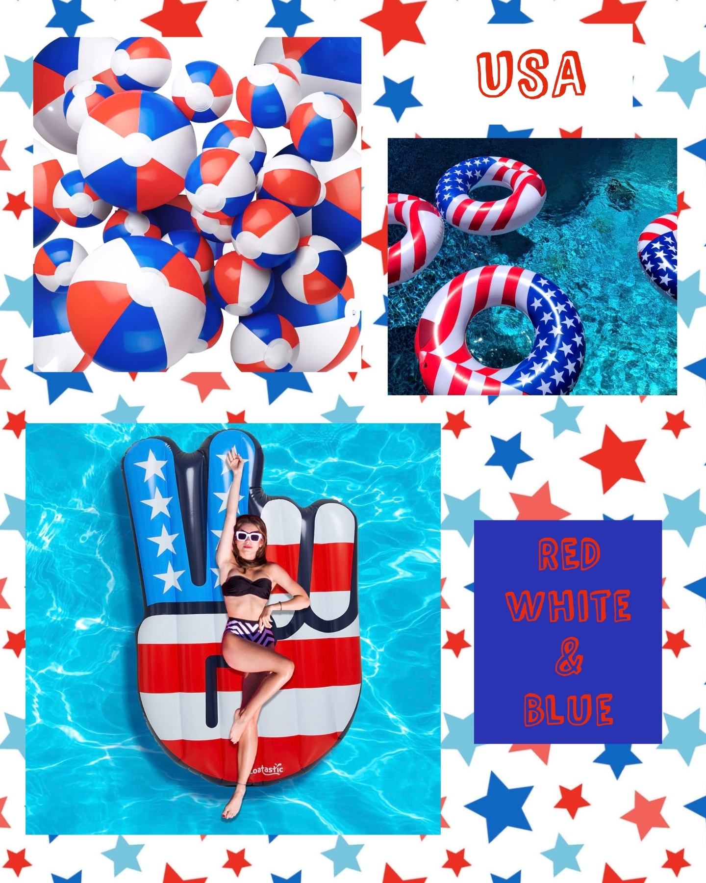 Summer Pool Party @ Stacey Richey's- USA/Red White & Blue theme ...
