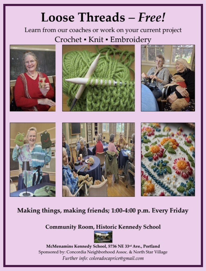 Loose Threads Workshop - 1 PM - Kennedy School - FREE - Events - North ...