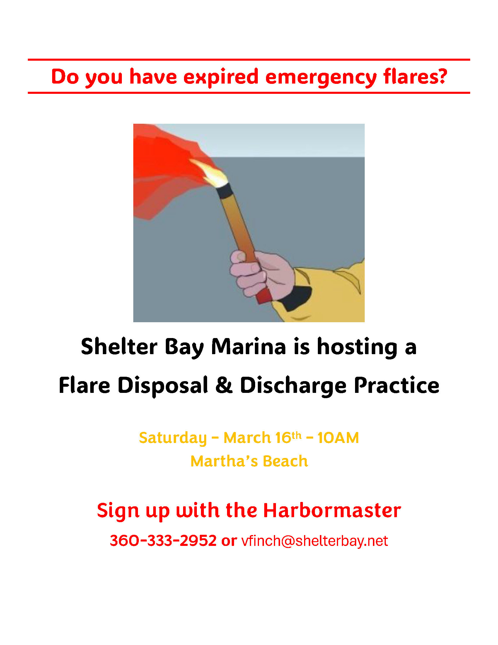 Flare Disposal - Shelter Bay Yacht Club