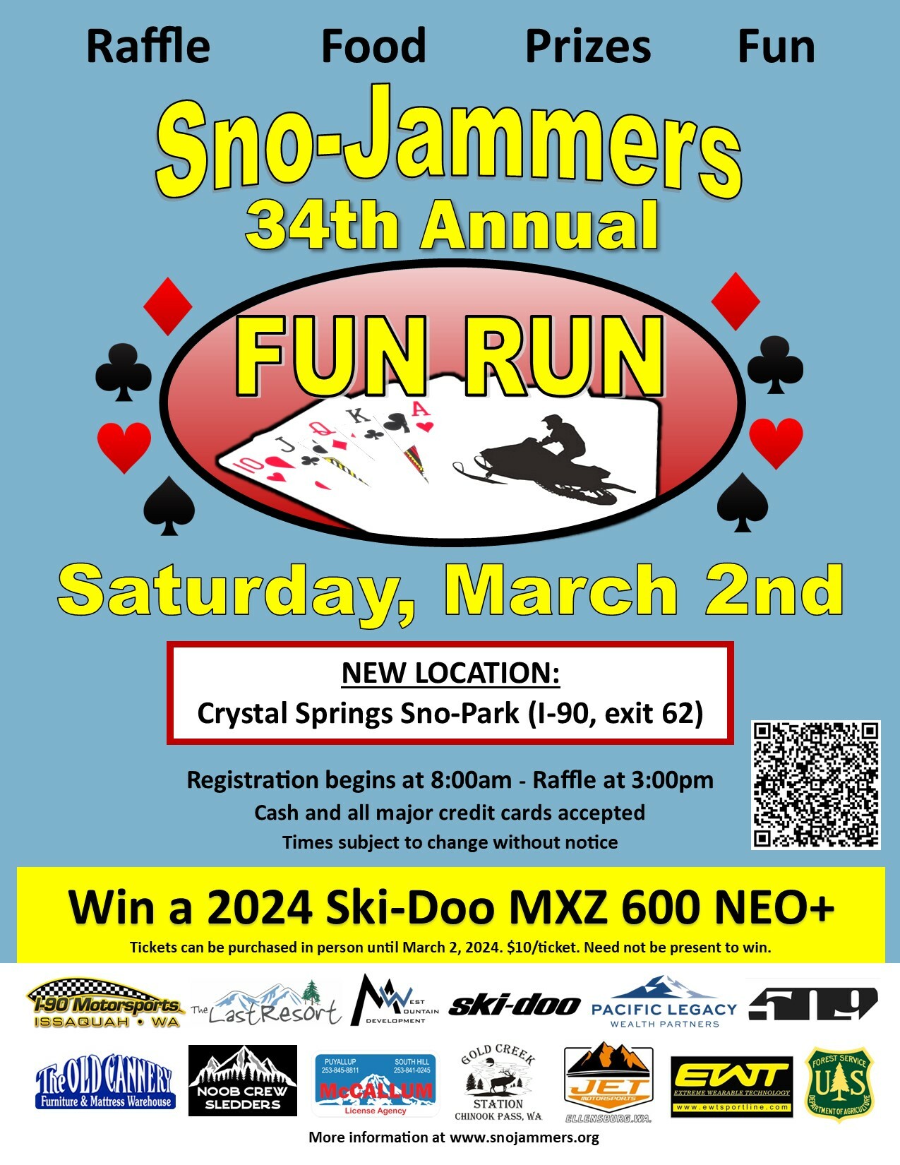 34th Annual Sno-Jammers Fun Run - Calendar - Sno-Jammers Snowmobile Club