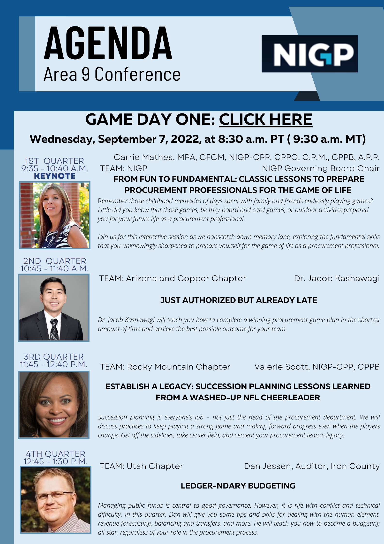 2022 Area 9 Conference - California Chapter of NIGP