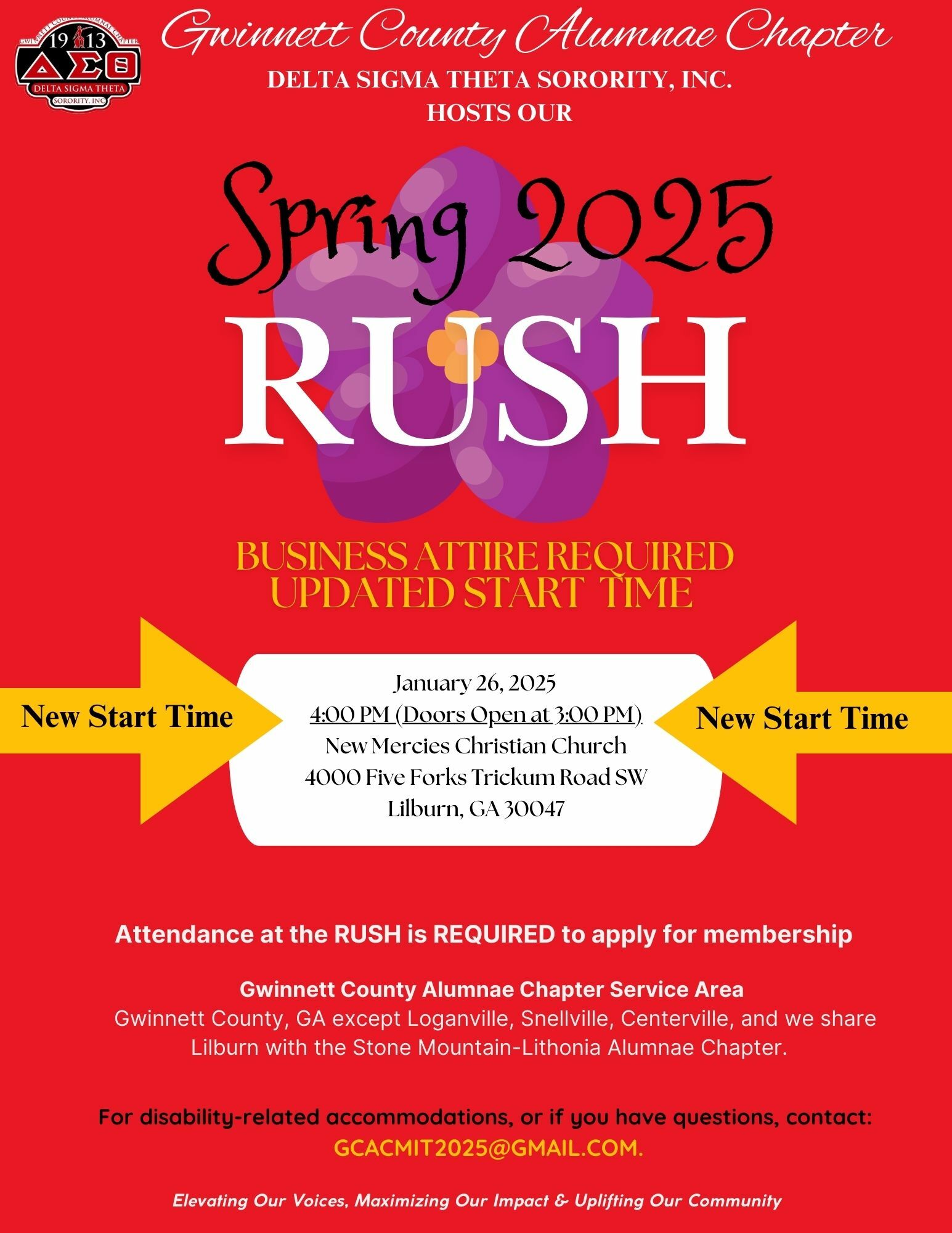 UPDATE!!! RUSH - Spring 2025 - Events - Gwinnett County Alumnae Chapter | Delta Sigma Theta ...