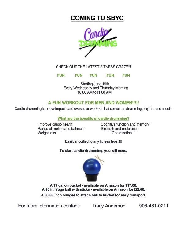 Cardio Drumming - Events - Spray Beach Yacht Club